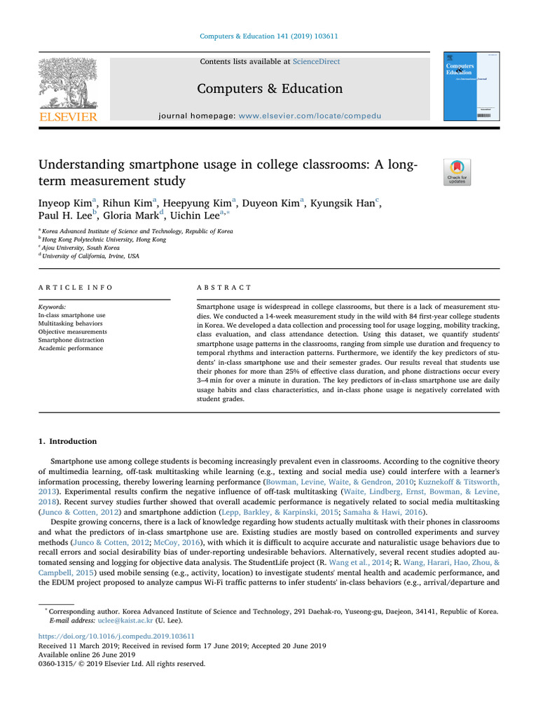 Kim 2019 Understanding | PDF | Learning | Text Messaging
