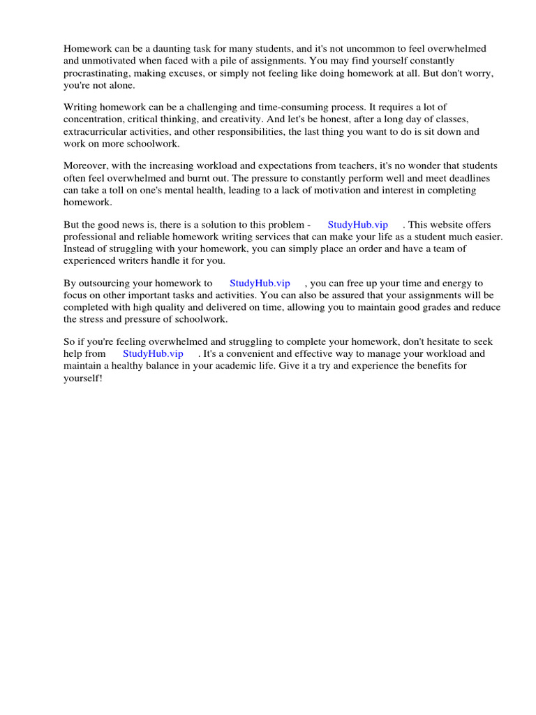 I Dont Feel Like Doing Homework Anymore | Download Free PDF | Homework ...