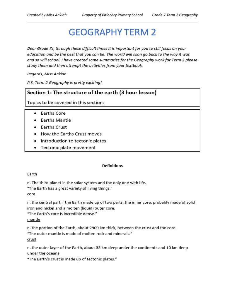 Grade 7 Geography Book 2 | PDF | Volcano | Flood