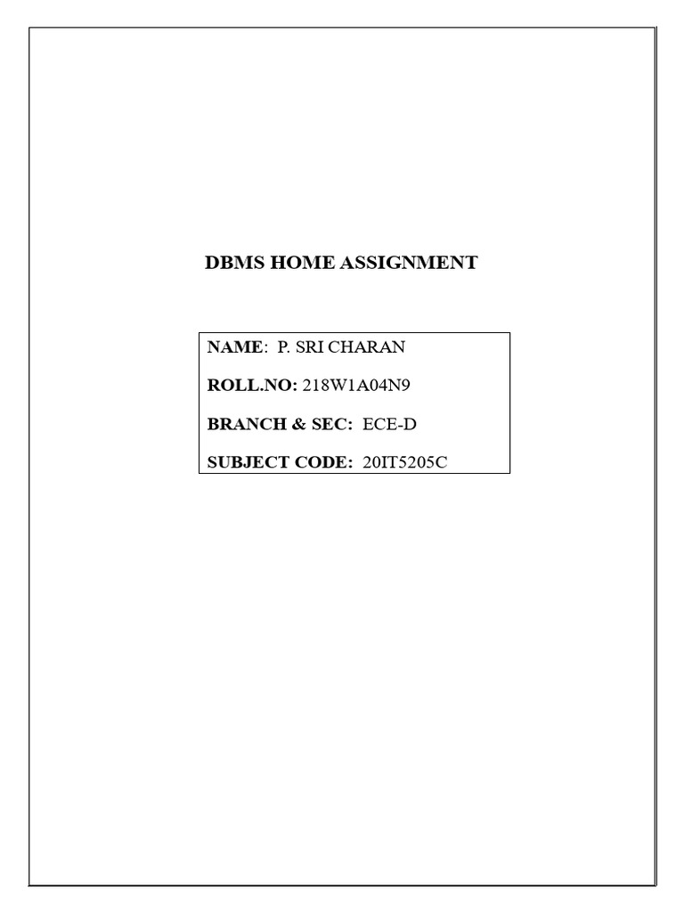 Dbms 2 | PDF | Databases | Computer Data