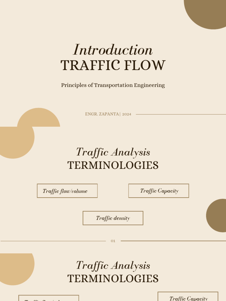 Traffic Flow Presentation | Download Free PDF | Traffic | Speed