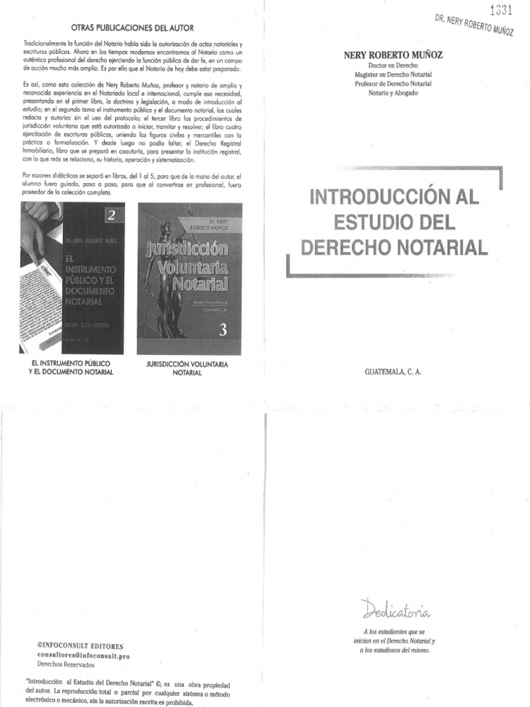 Libro Intro D. Notarial | PDF