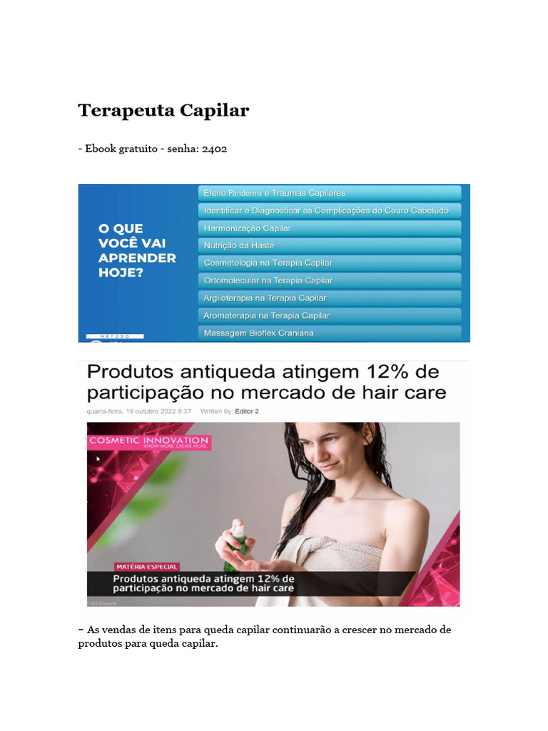 Terapia Capilar | PDF
