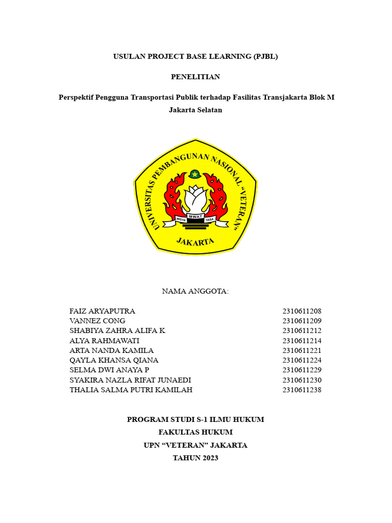 F7d55abd - Proposal PJBL Kel 4 | PDF | Komputer