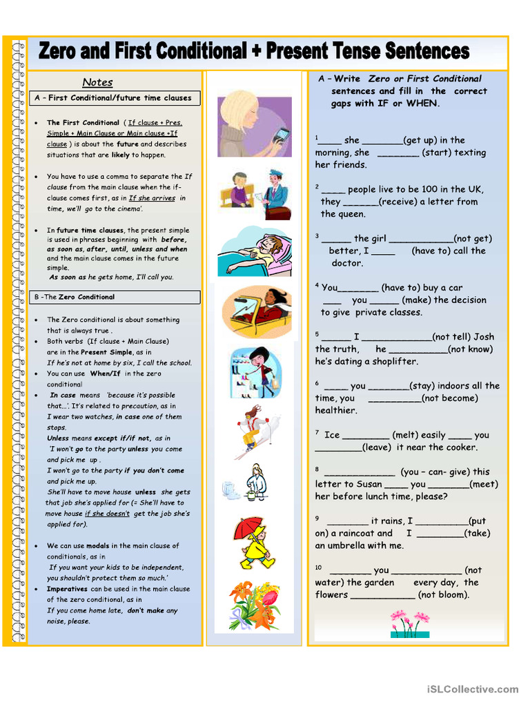 Zero and First Conditional + Present Simple.1 | PDF