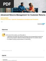 SAP SD Advanced Return Guide | PDF | Warehouse | Stocks