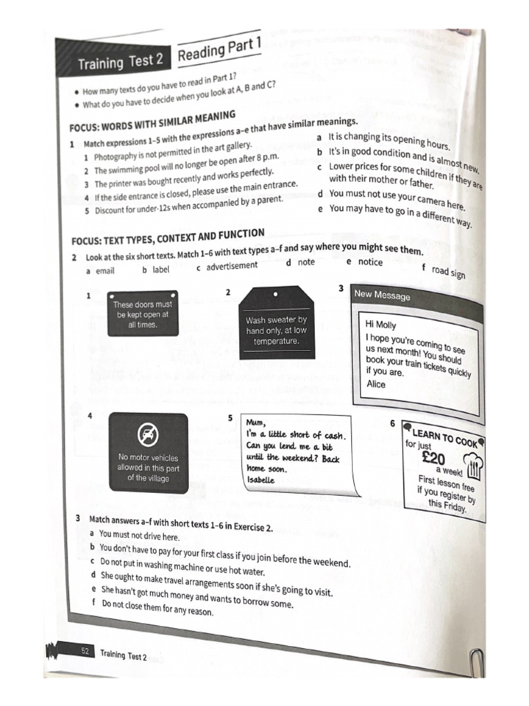 Pet Trainer Reading and Writing Test 2 | PDF