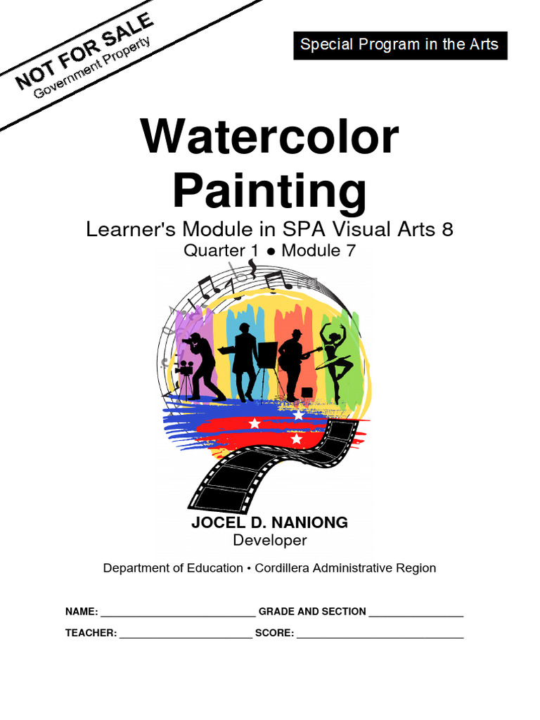 Passed 5088-13-21MELCS-Baguio Watercolor Painting | PDF | Paint | Paintings
