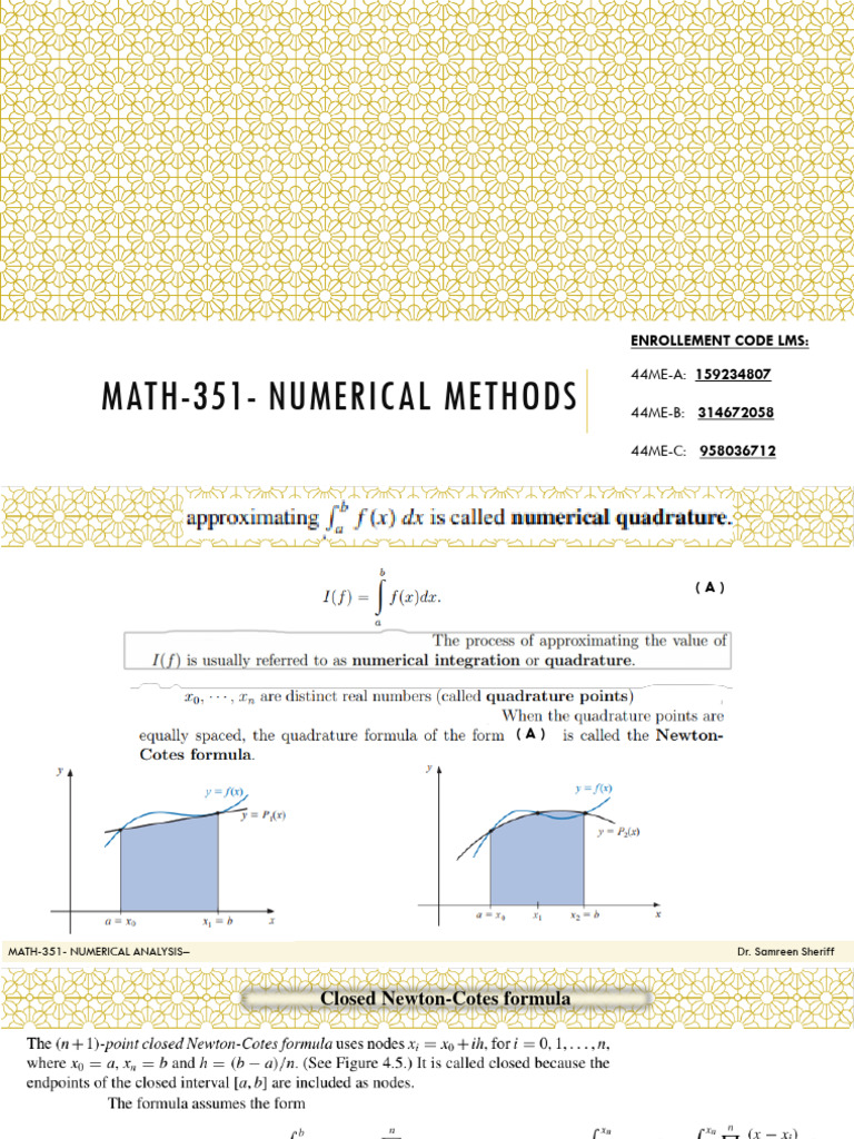 LECTURE-8-Numerical Integration-Simpson Rule | PDF