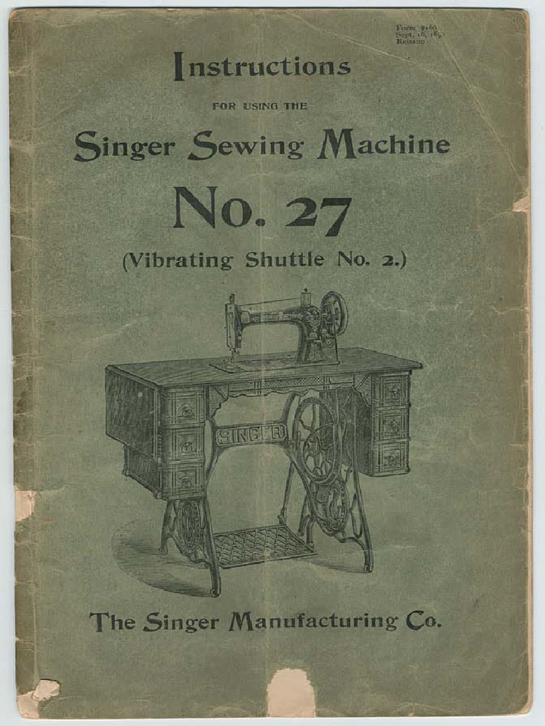 Singer 27 User Manual En | PDF