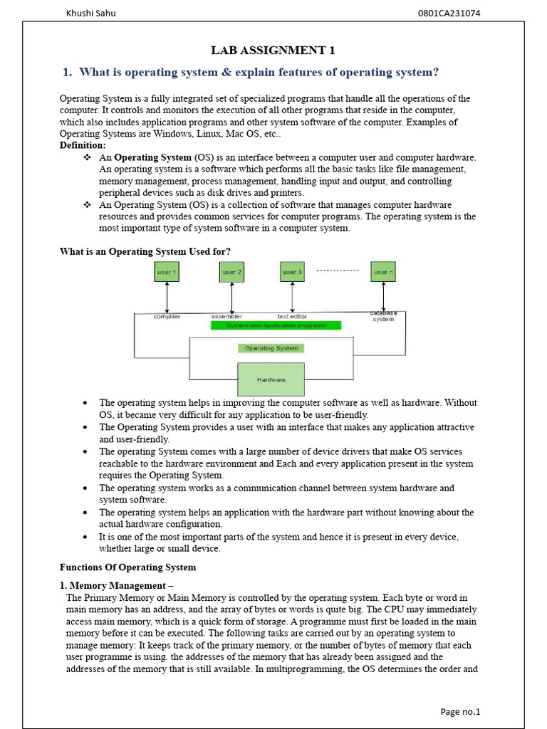 Os Ass Full | PDF | Operating System | Process (Computing)
