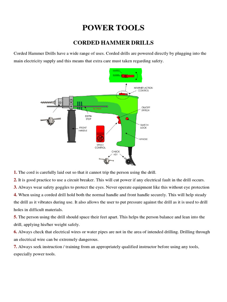 Power Tools | PDF | Drill | Screw