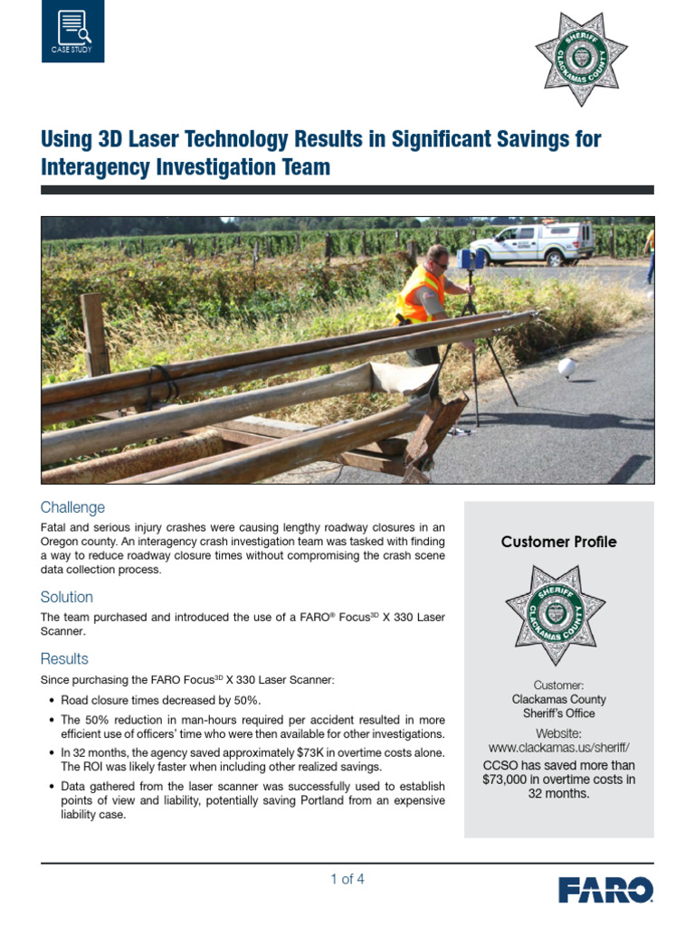Case Study FARO | PDF | Image Scanner