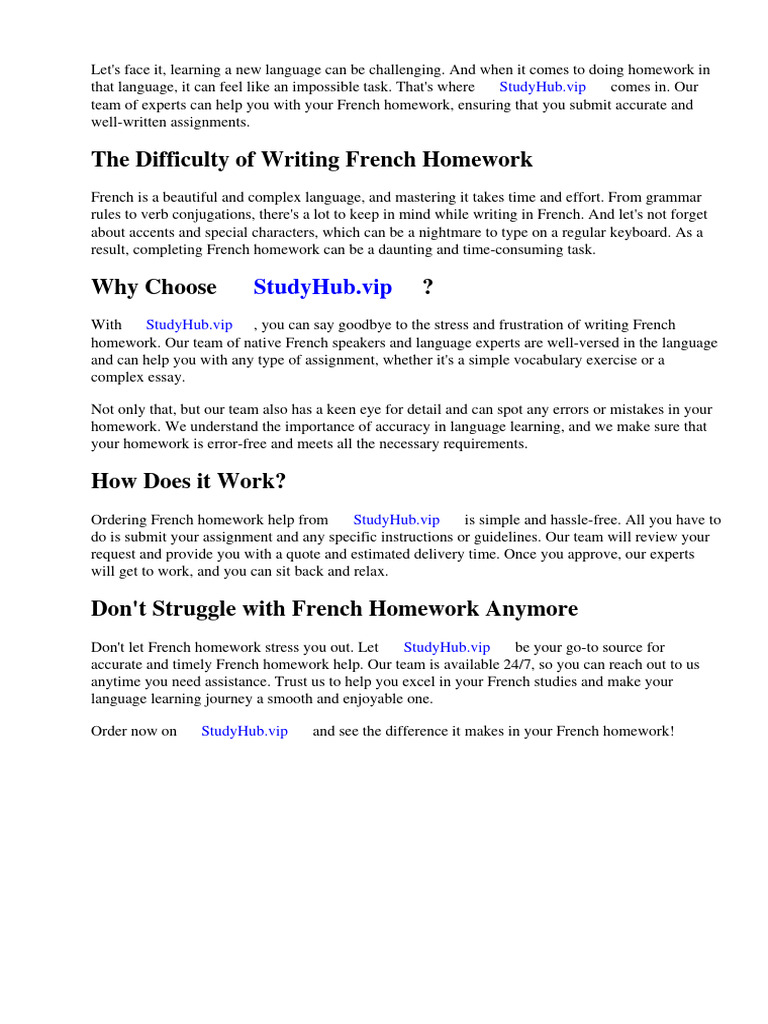 French Homework Checker | PDF | Linguistics | Human Communication