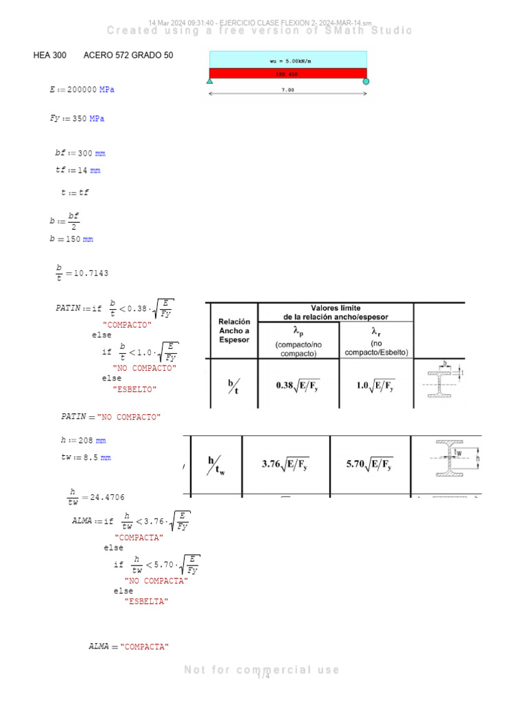 Ejercicio Flexion 2024-1 | PDF