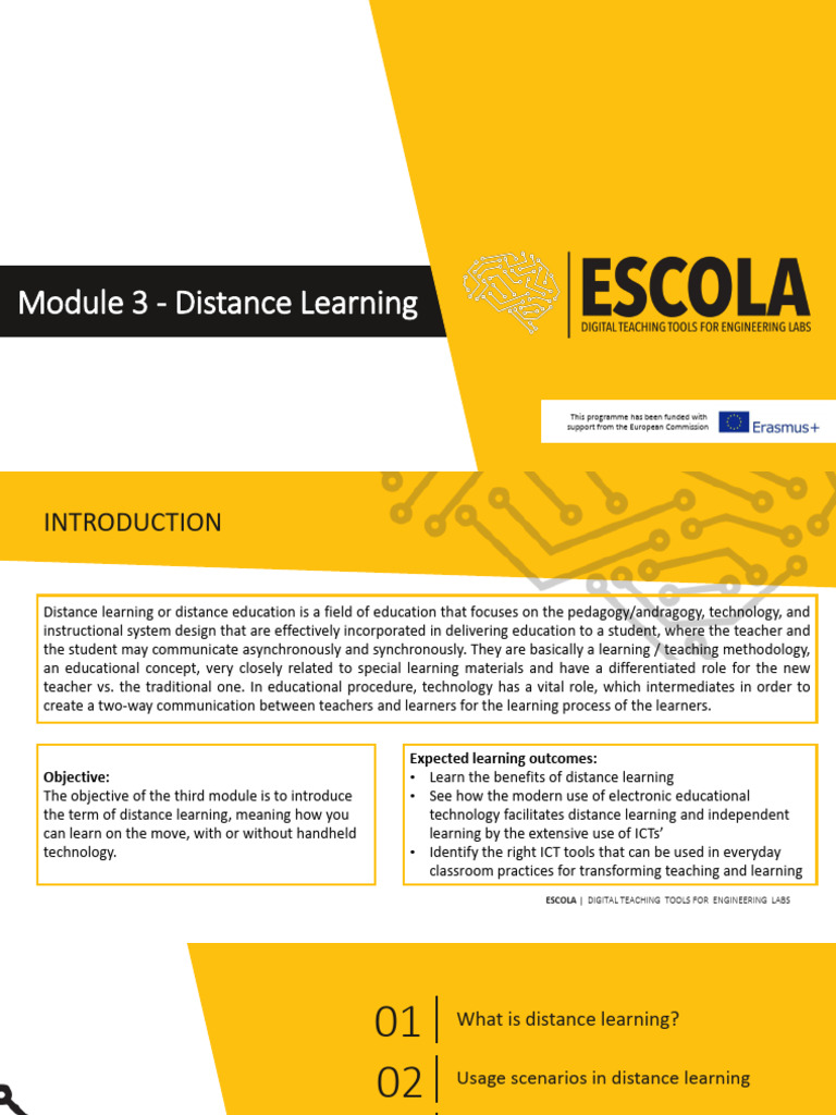 Distance Learning | PDF | Educational Technology | Distance Education