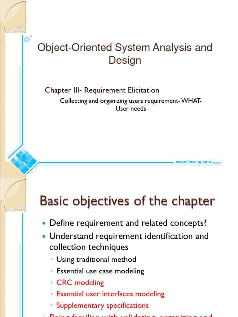 Object Oriented Sad Chapt 3 Part 2 Pdf User Interface Class 4159