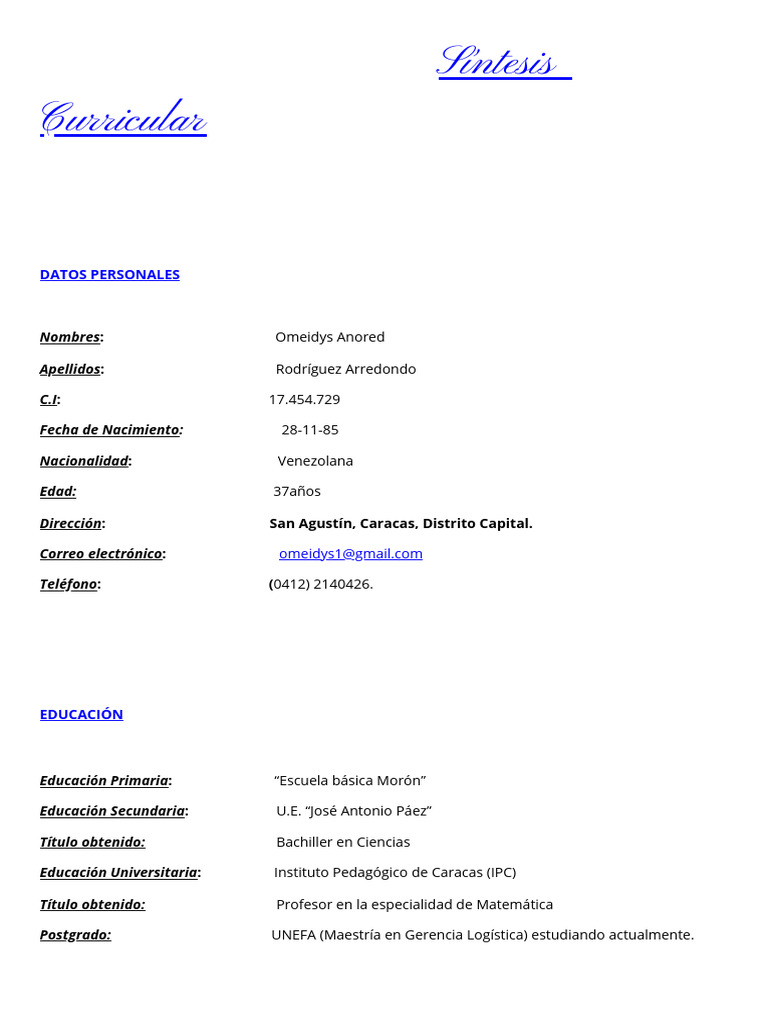 CURRICULO OMEIDYS (MATEMÁTICA) (1) (1) (1) .Docx - 20230913 - 211648 ...