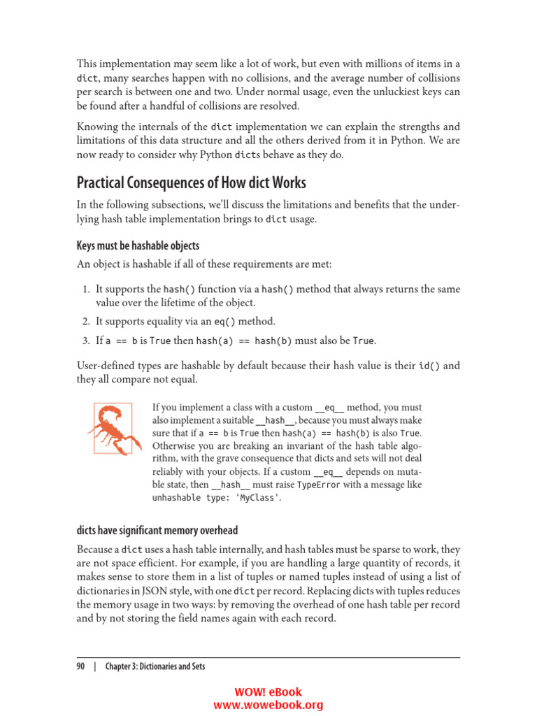 Practical Consequences of How Dict Works: Keys Must Be Hashable Objects ...