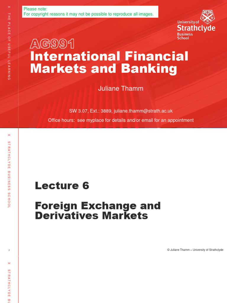 Lecture 6 | PDF | Derivative (Finance) | Foreign Exchange Market