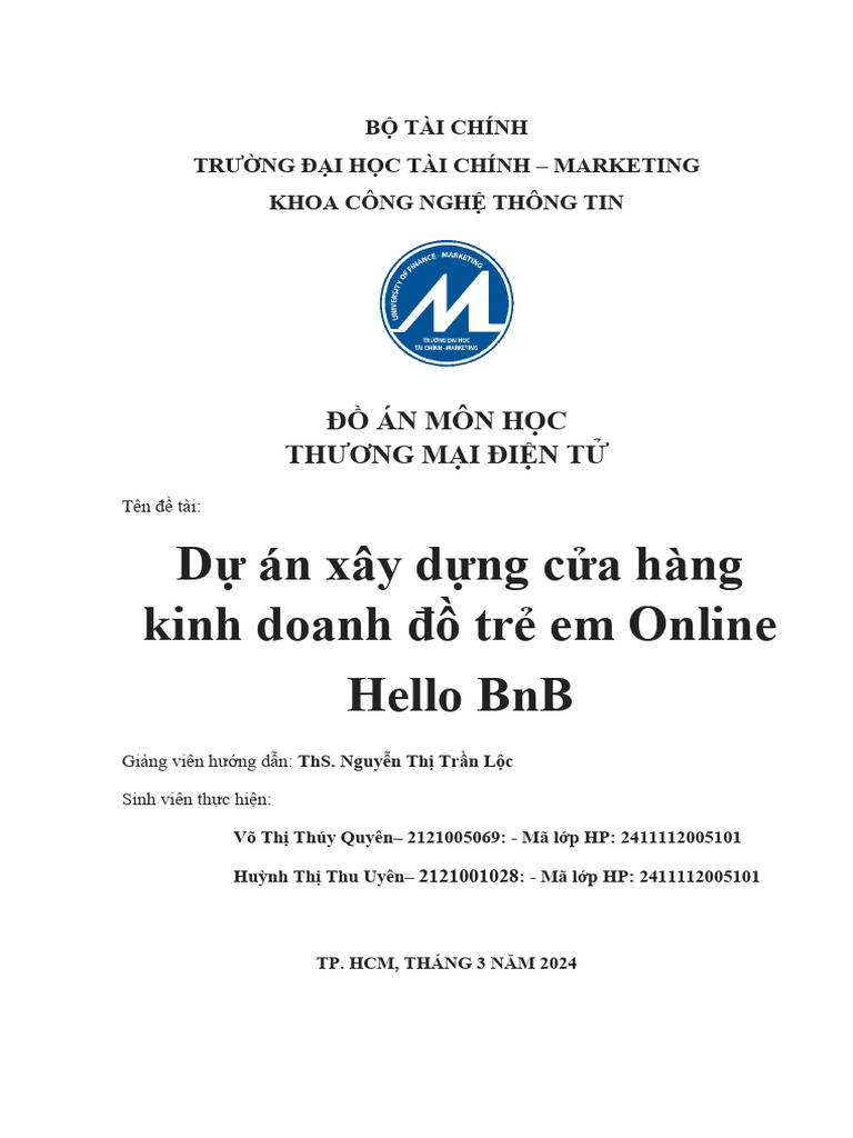 TMDT HK1 2024 Nhom9 | PDF