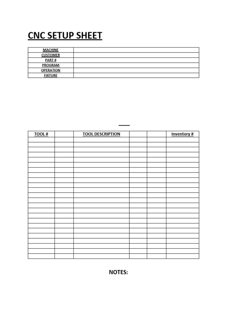 Blank Setup Sheet | PDF | Business | Computers