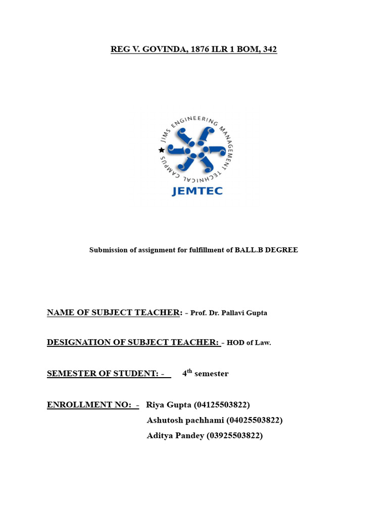 Ipc Assignment Pdf Murder Criminal Procedure In South Africa