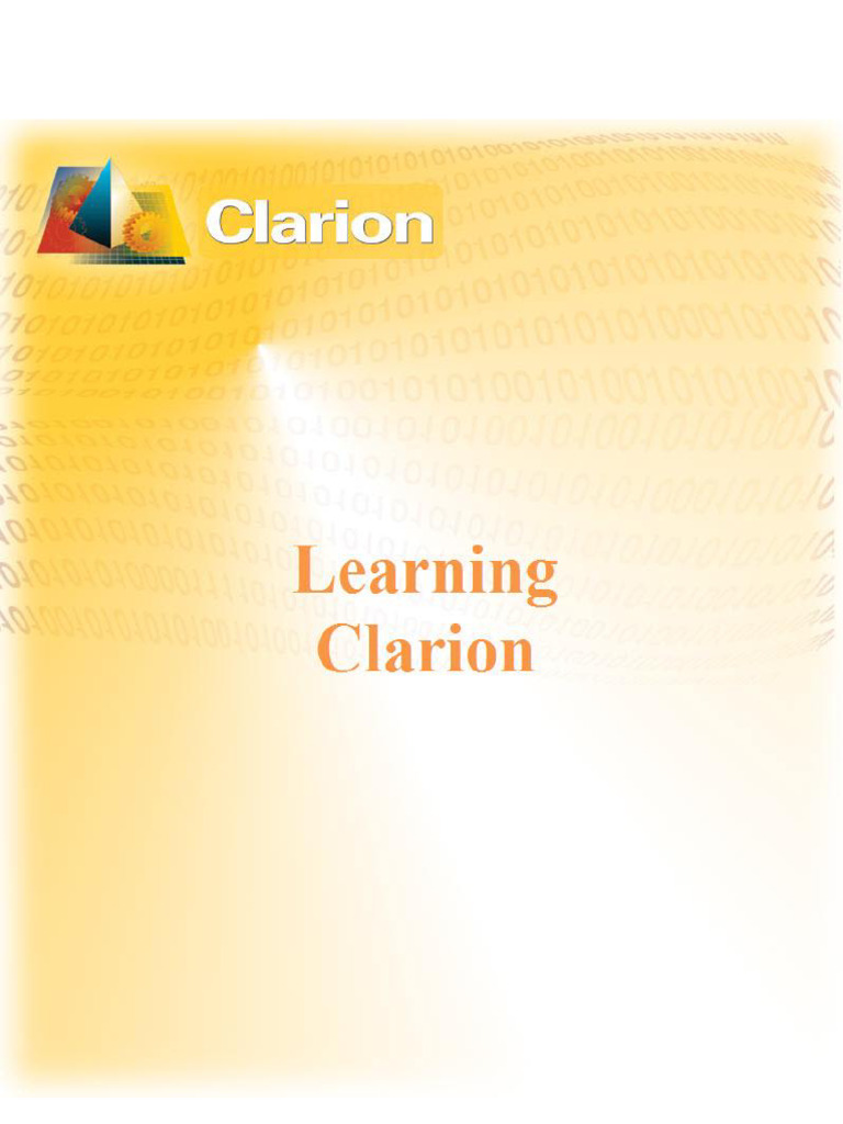 Learning Clarion | PDF | Database Index | Databases