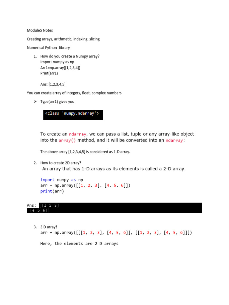 Minor Module5 | Download Free PDF | Matrix (Mathematics) | Computer ...