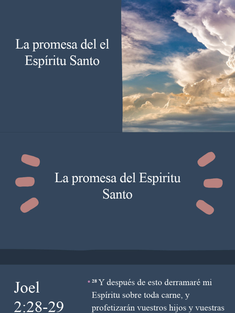 La Promesa Del El Espíritu Santo | PDF | espíritu Santo | Teología sistemática