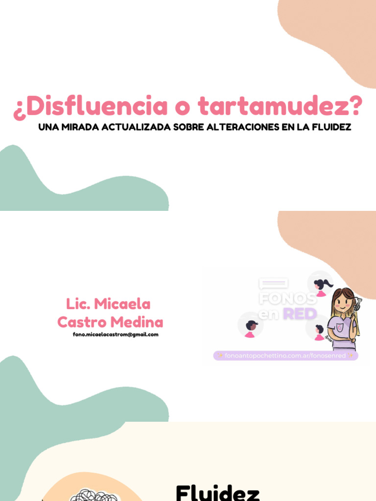 Disfluencia o Tartamudez | PDF | Tartamudeo | Comunicación humana
