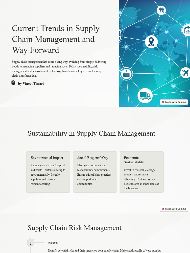 Current Trends in Supply Chain Management and Way Forward | Download ...