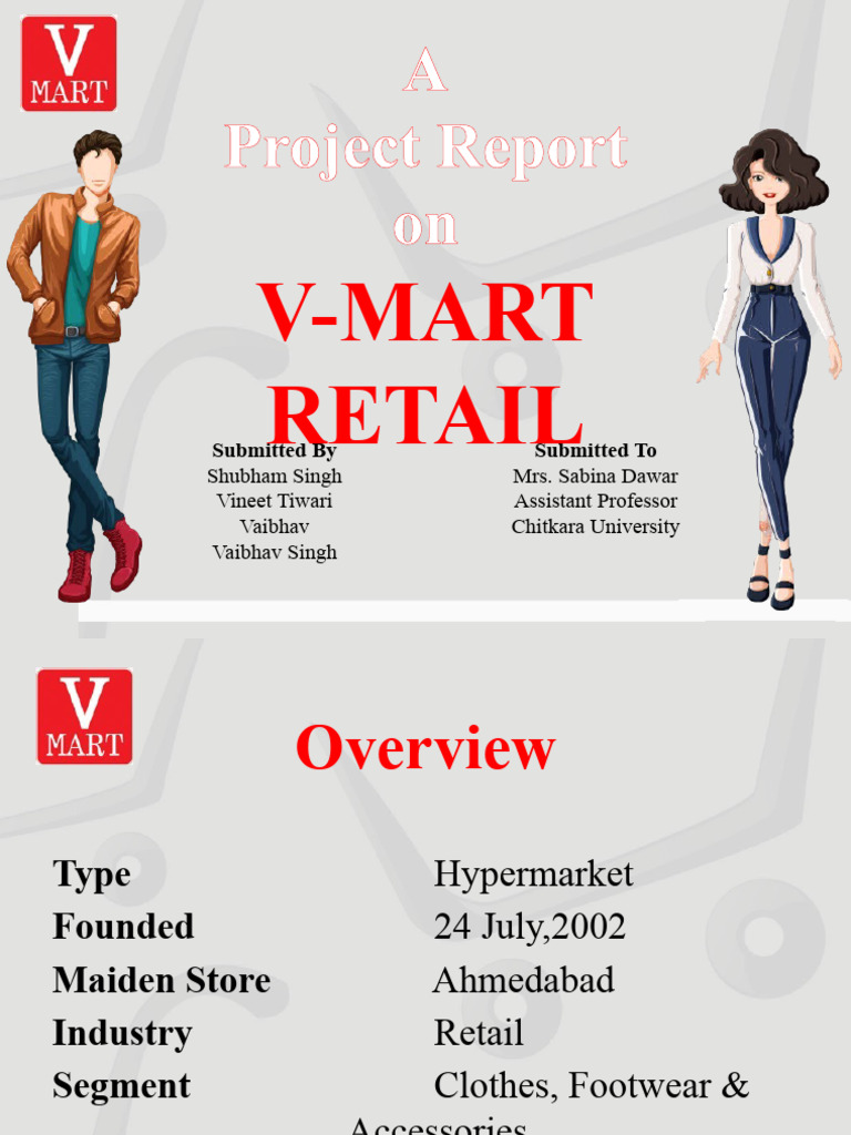 Project Report On V-Mart | PDF