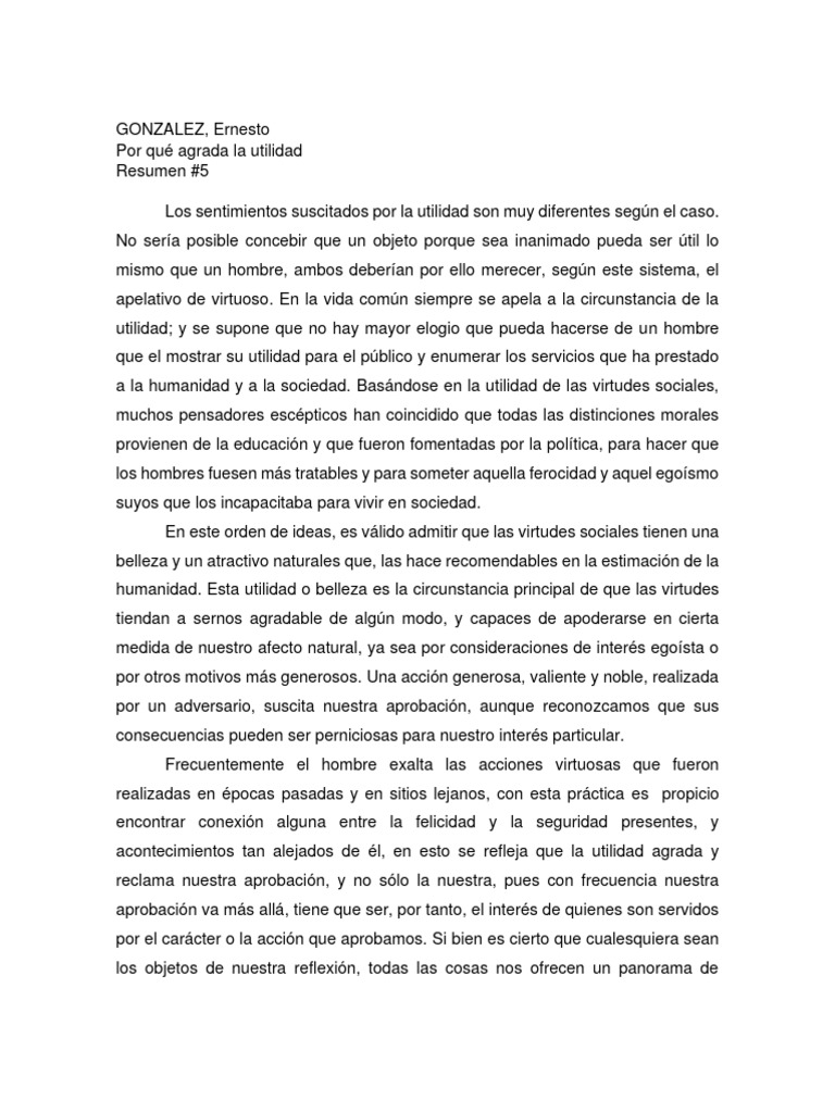 5 Porque Agrada La Utilidad | PDF | Placer | Virtud