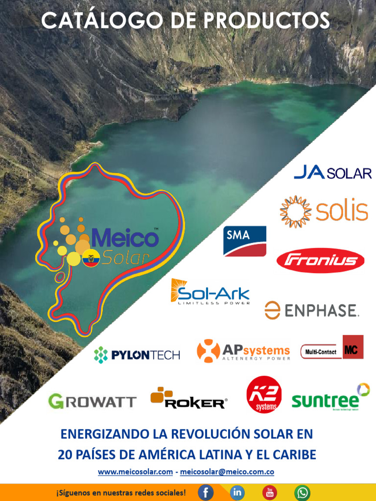 Catálogo Productos Meico Solar - Ecuador | PDF | Panel solar | Fotovoltaica