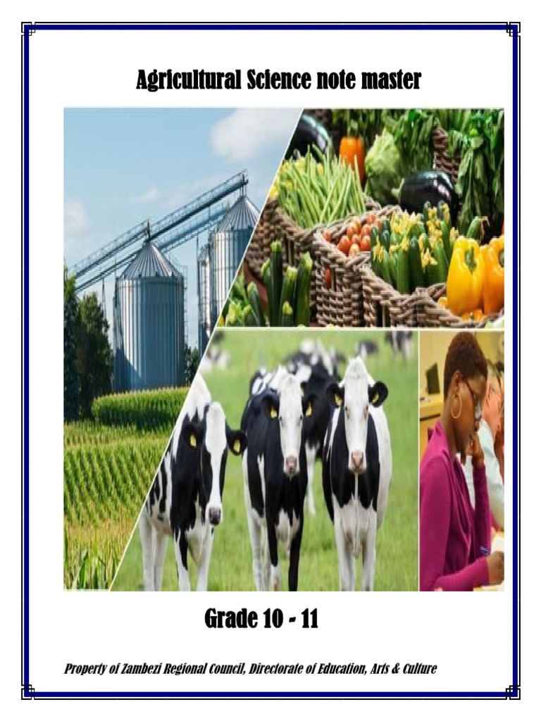 Agriculture Note | PDF | Soil | Tillage