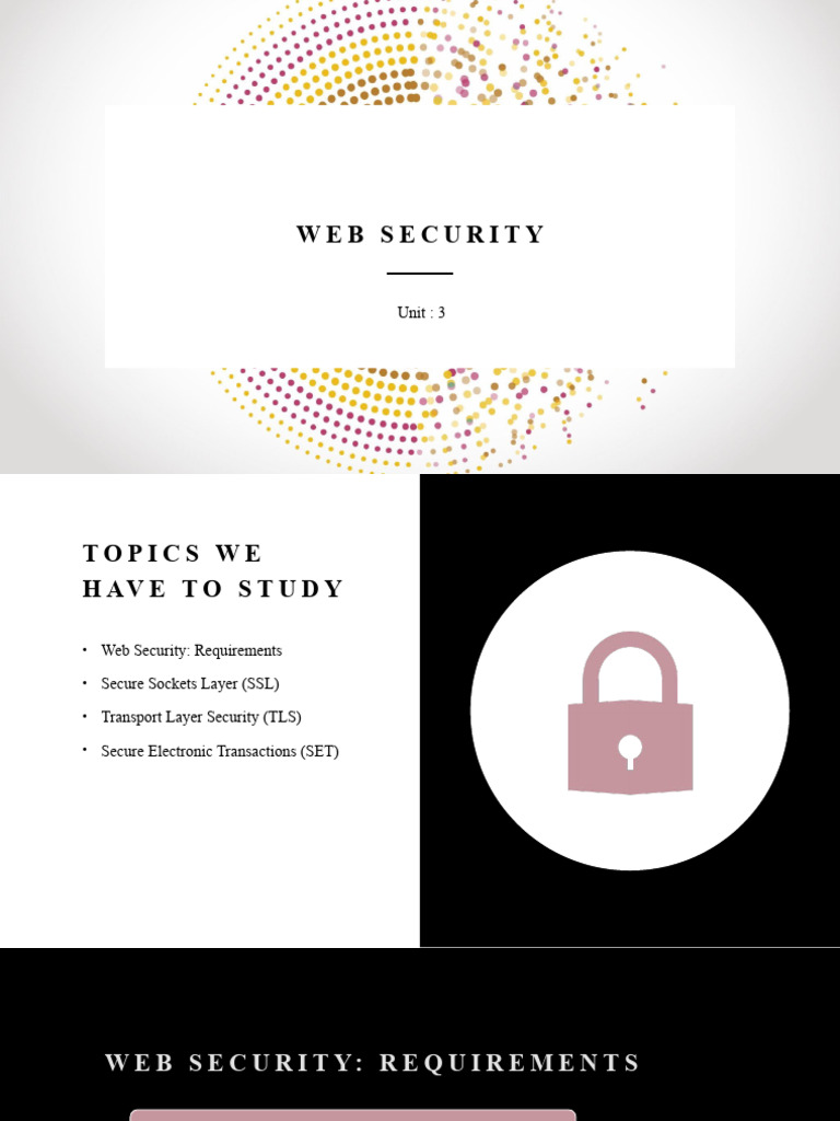 Network Security Unit 4 | PDF | Transport Layer Security | Information ...