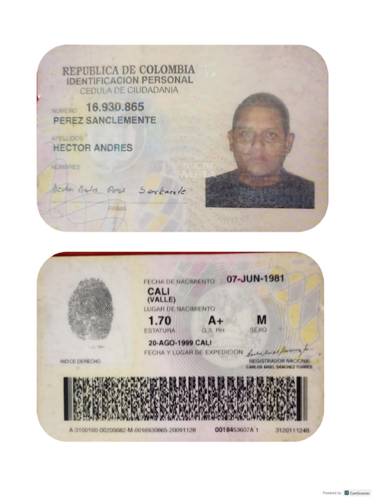 Cedulas de Ambos | PDF