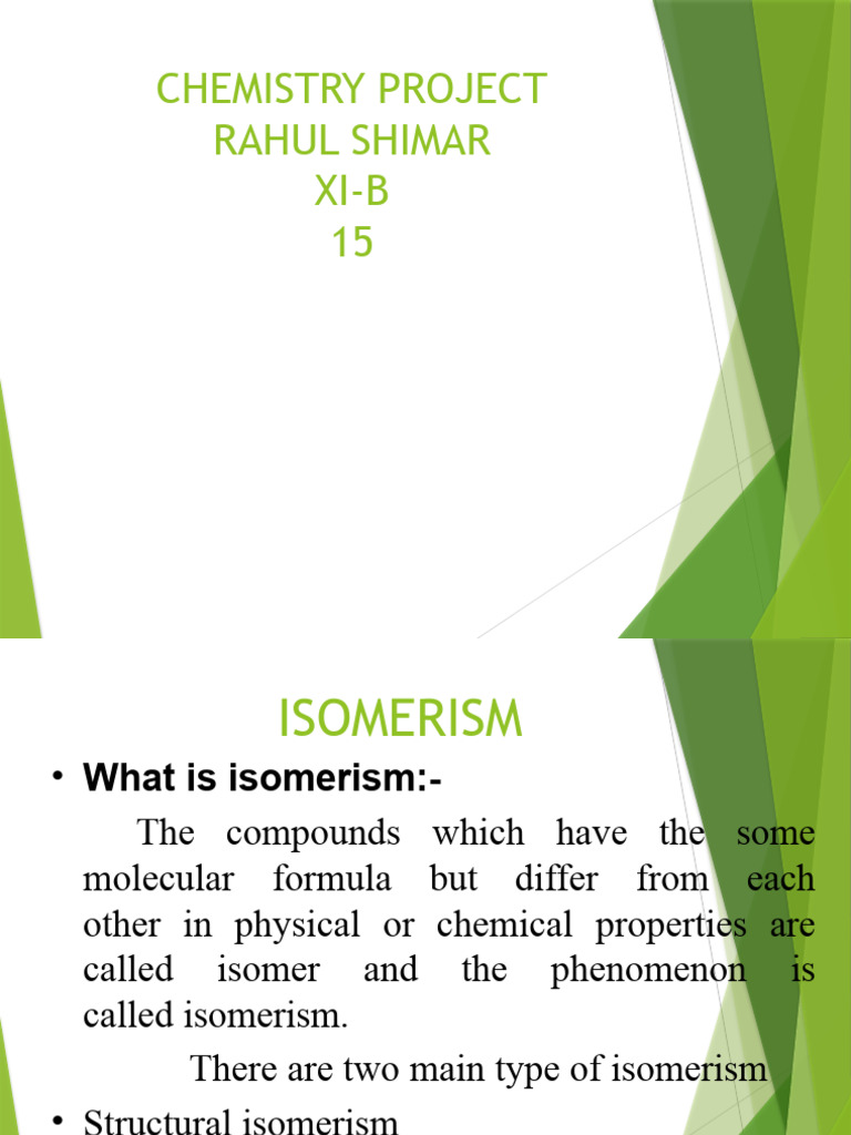 Isomerism | PDF | Isomer | Alkene