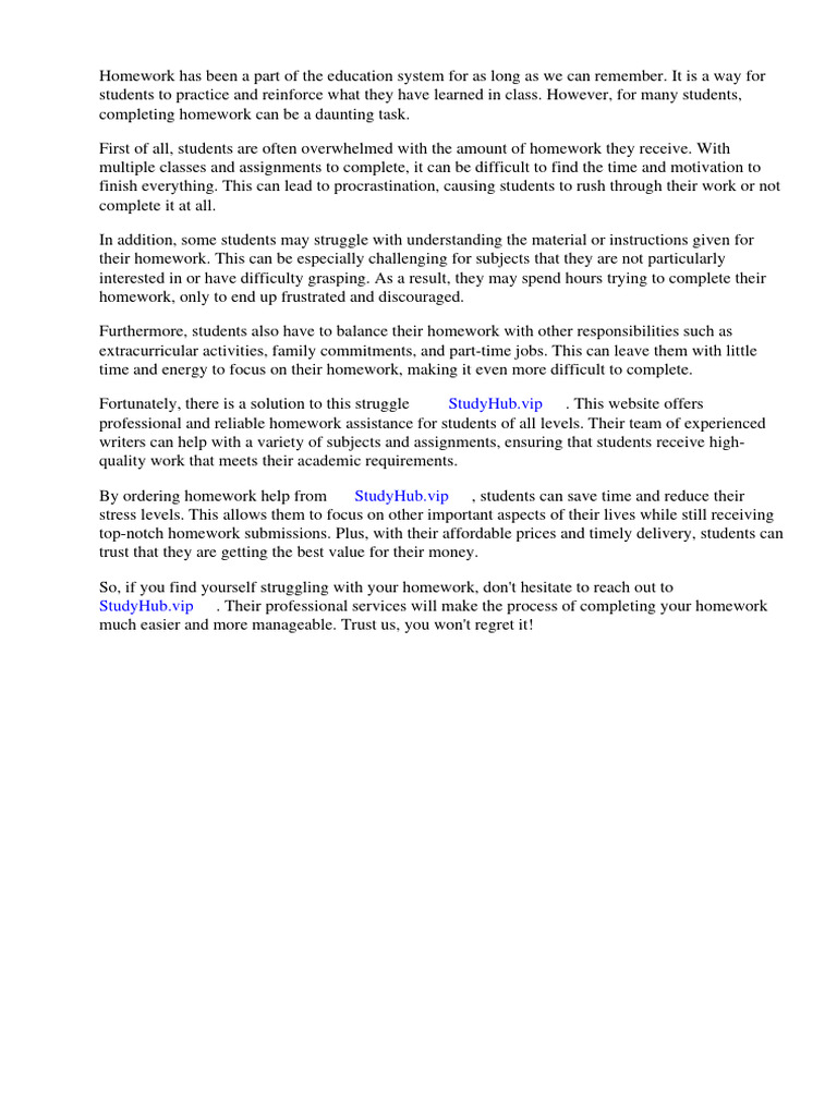 Homework Help Solutions for Students | PDF | Homework