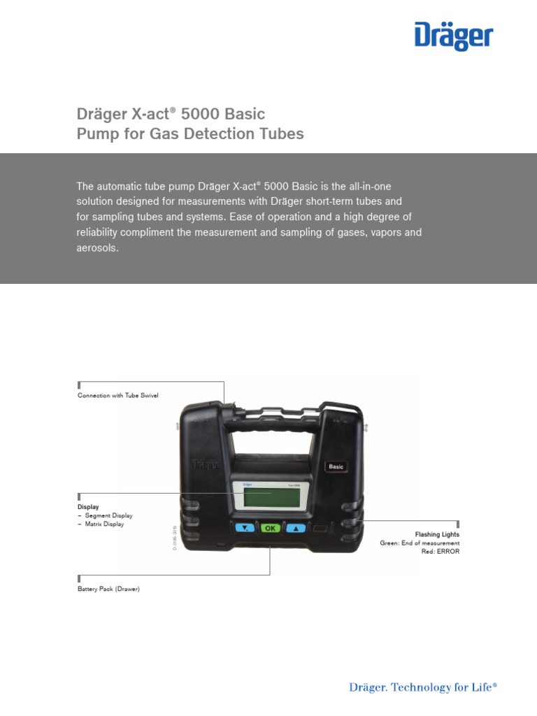 X Act 5000 Basic Pi 9046996 en GB | PDF | Gases | Pump
