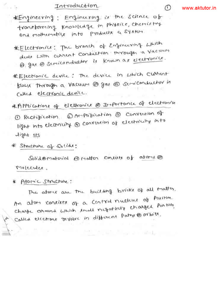 1st Year Electronics | PDF