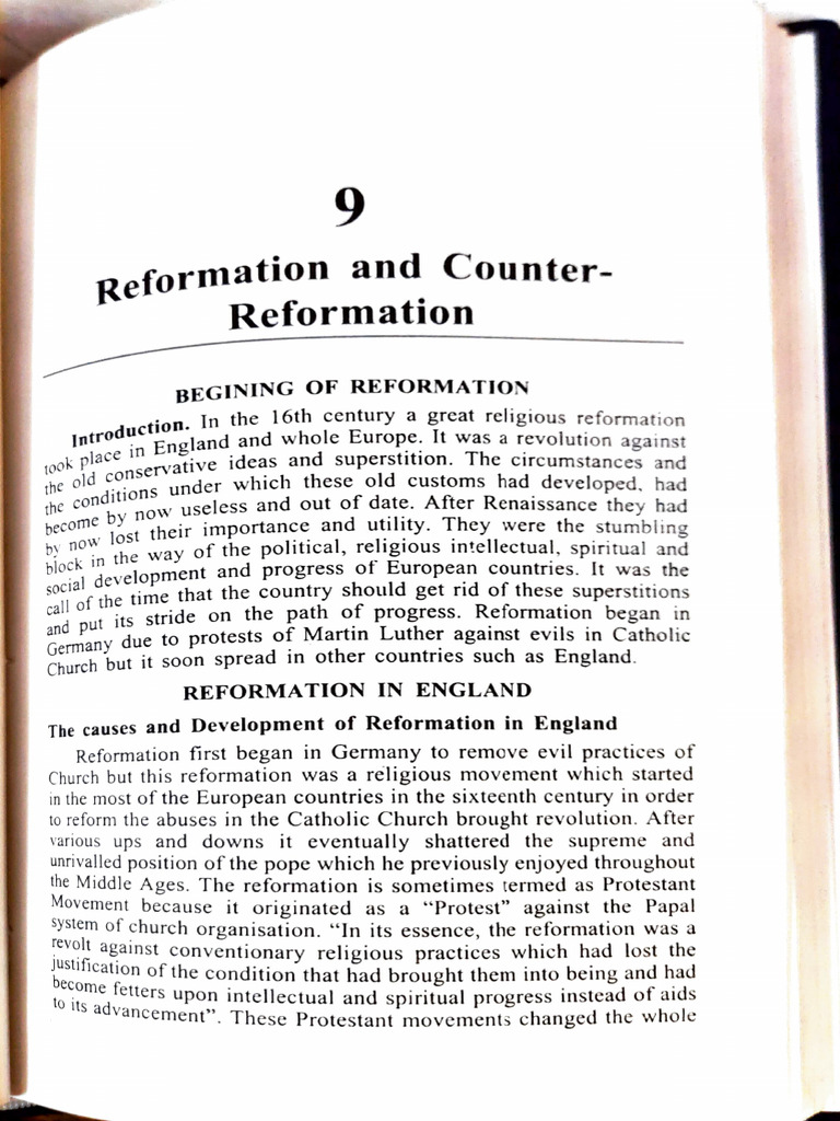 Reformation and Counter Reformation | PDF | Pope | Catholic Church