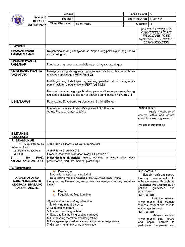 Filipino 5 Quarter 4-LP | PDF