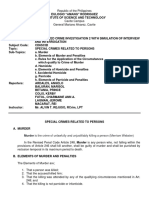 Article 249 - Homicide RPC | PDF