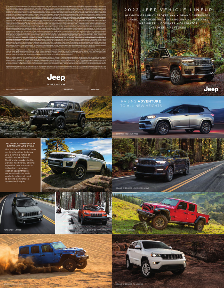 Jeep Grand Cherokee Brochure | PDF | Four Wheel Drive | Off Road Vehicles