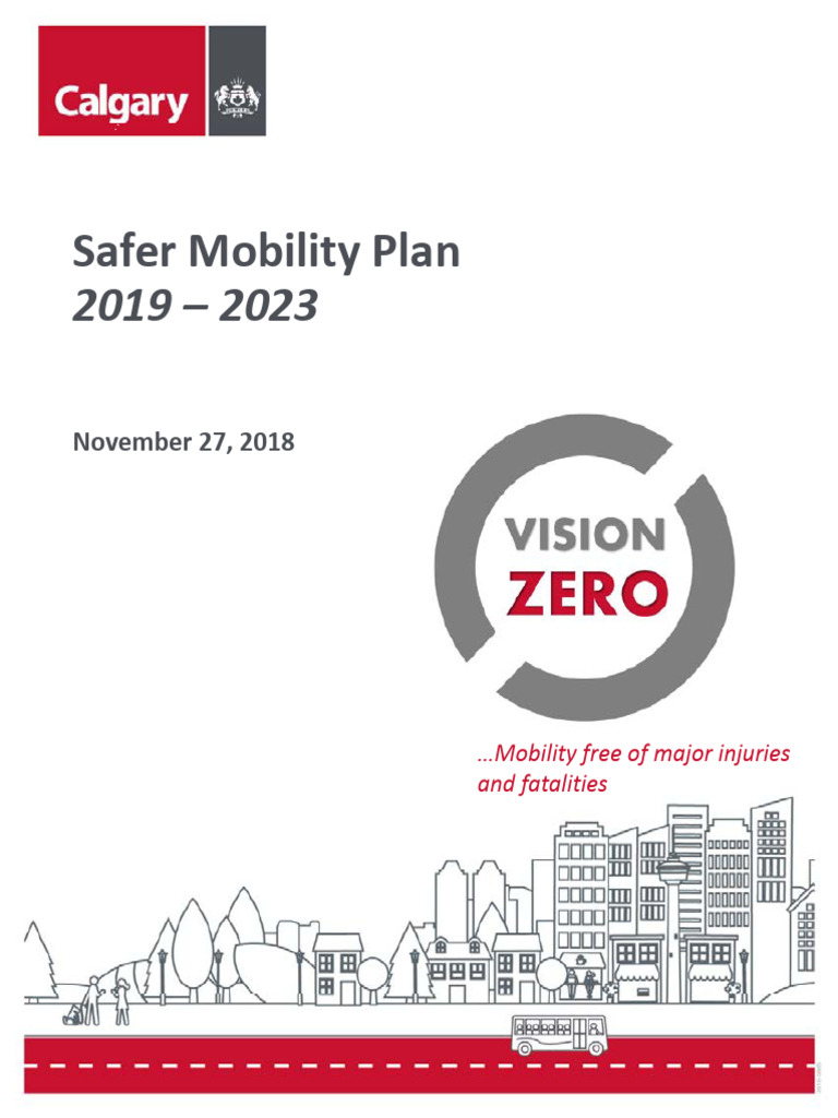 Calgary Safer Mobility Plan | PDF | Road Traffic Safety | Traffic Collision