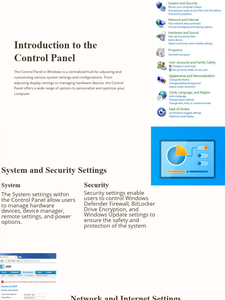 Introduction To The Control Panel | Download Free PDF | Microsoft ...
