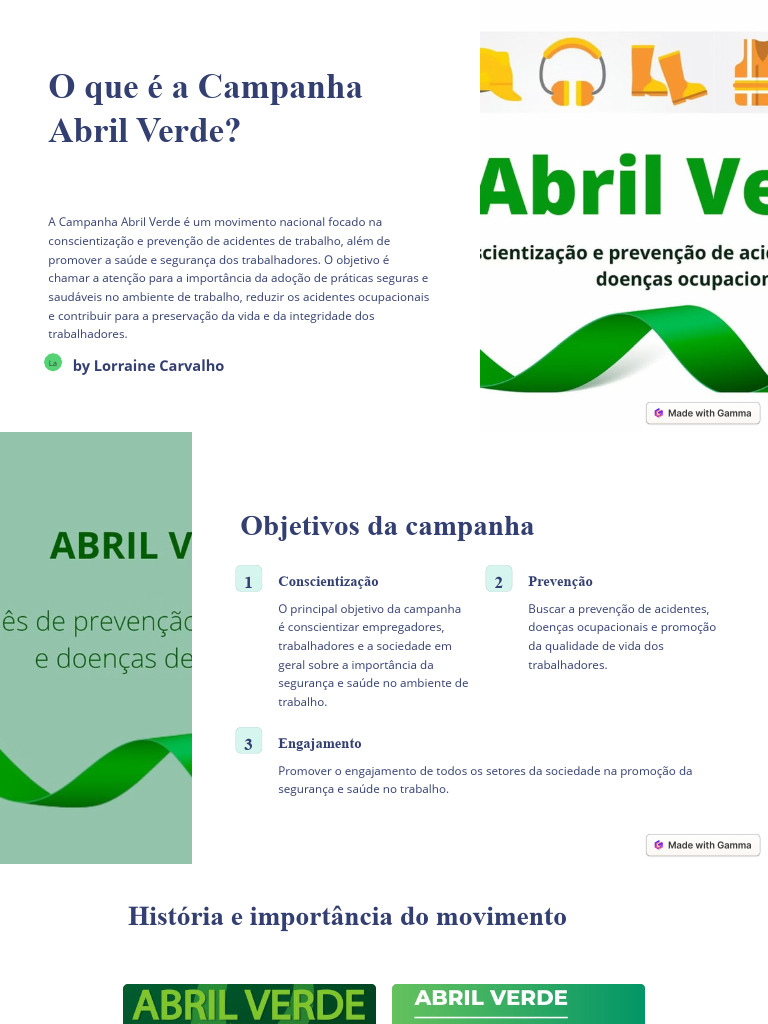 O Que e A Campanha Abril Verde | PDF