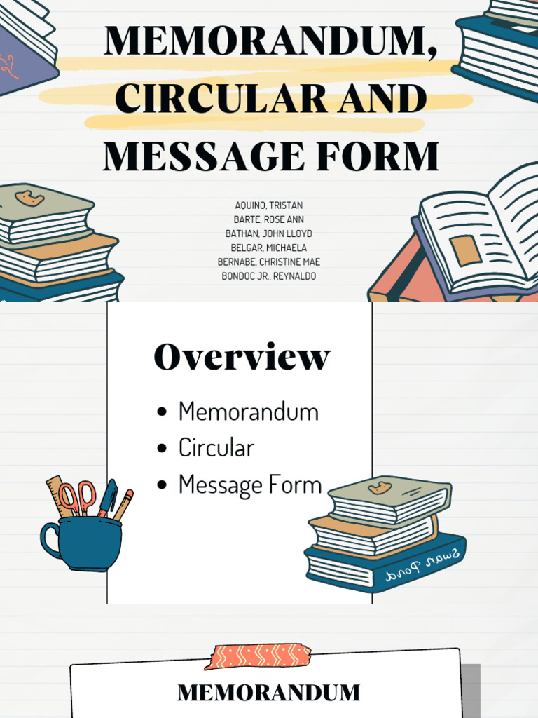 Memorandum Circular and Message Form | PDF | Memorandum | Classified ...